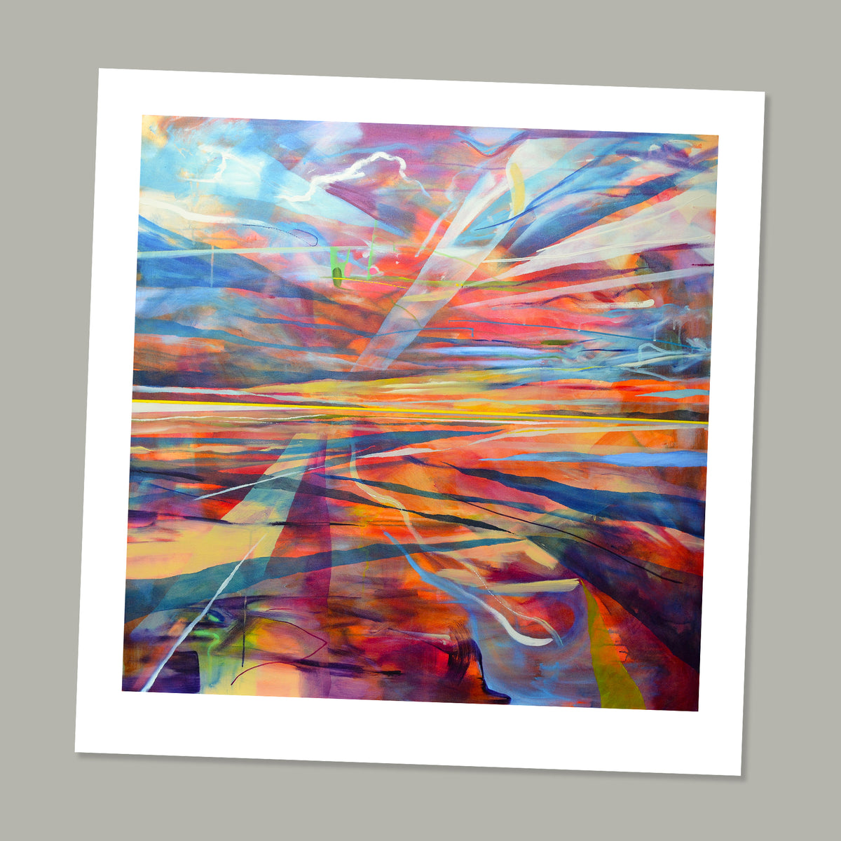 'Above and below' abstract landscape fine art print – Hands & Hearts