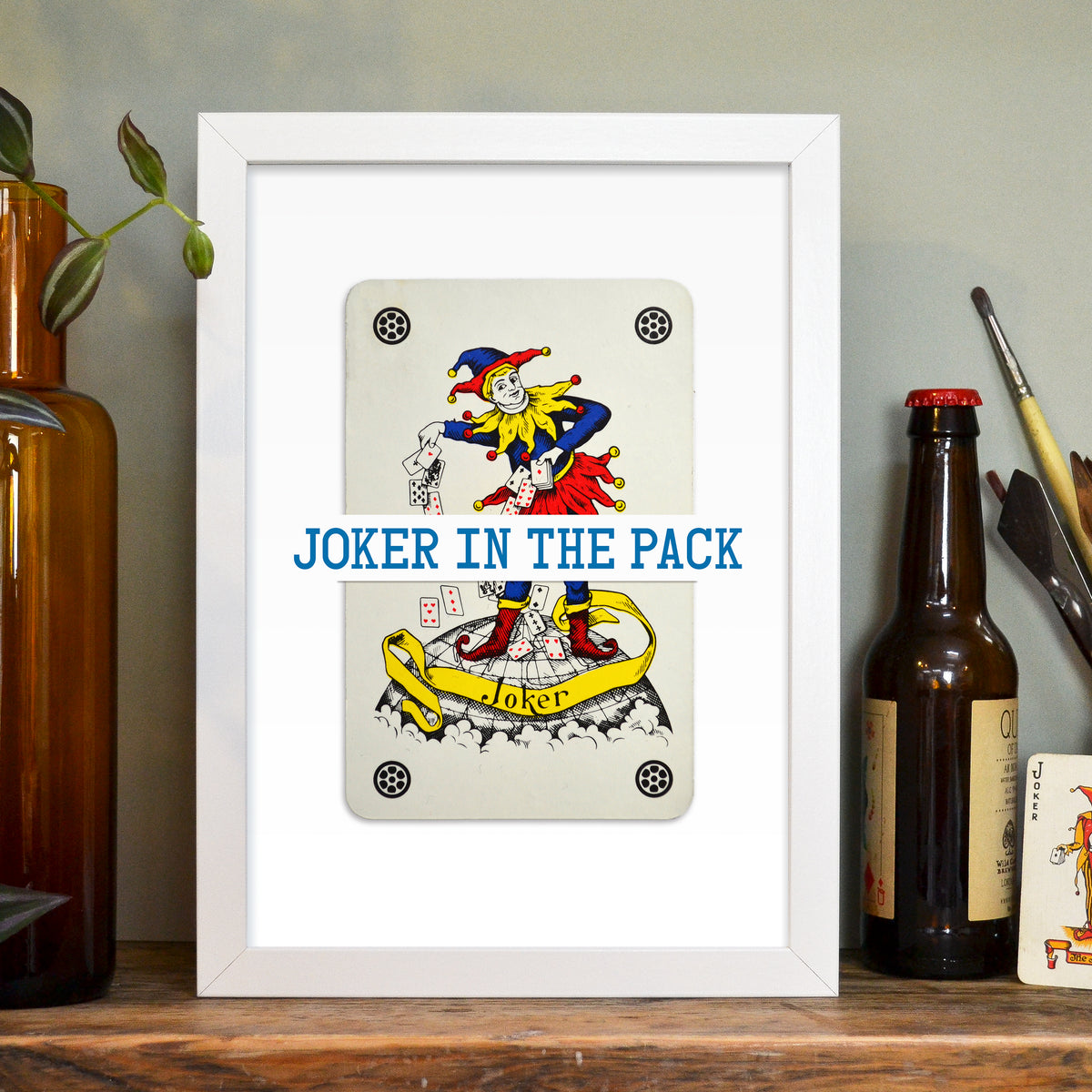 Joker in the pack personalised playing card print – Hands & Hearts